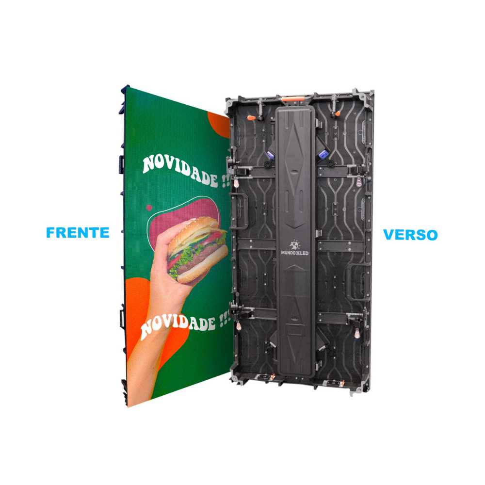 Exiba sua Criatividade com o Painel Gabinete de LED P3.91 Full Color 50cm x 100cm Outdoor